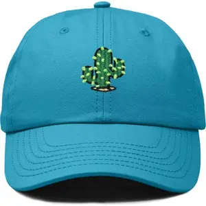 DALIX Cactus Embroidered Cap - Teal