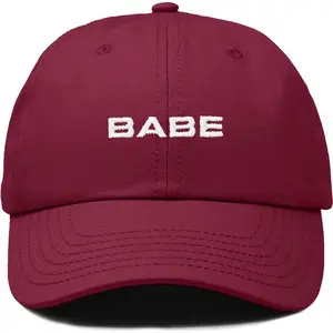 DALIX Babe' Embroidered Cap - Maroon