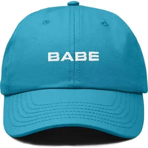 DALIX Dalix 'Babe' Embroidered Cap Teal