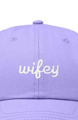 DALIX Wifey Embroidered Cap - Lavender