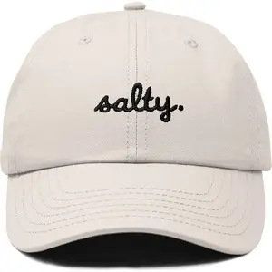 DALIX Dalix Salty Embroidered Cap Beige