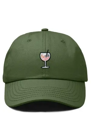DALIX Dalix Spritz Embroidered Baseball Cap Olive