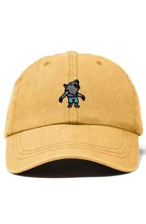 DALIX Werewolf Embroidered Cap - Washed Gold