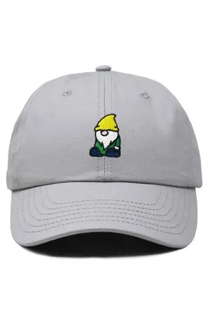 DALIX Dalix Gnome Embroidered Cap Gray