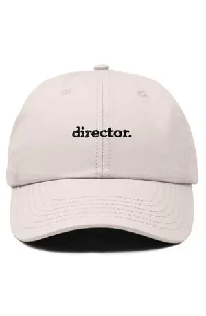 DALIX Dalix Director Embroidered Cap Beige