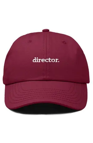 DALIX Dalix Director Embroidered Cap Maroon