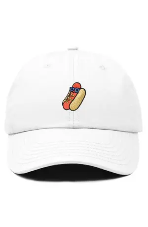 DALIX Dog Days Embroidered Cap - White