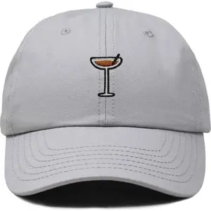 DALIX Dalix Espresso Martini Embroidered Cap Gray