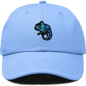 DALIX Dalix Chameleon Embroidered Cap Light Blue
