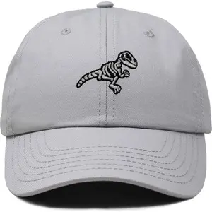 DALIX Dalix Fossil Embroidered Cap Gray