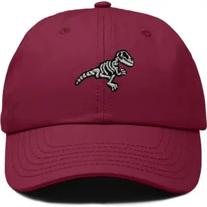 DALIX Dalix Fossil Embroidered Cap Maroon