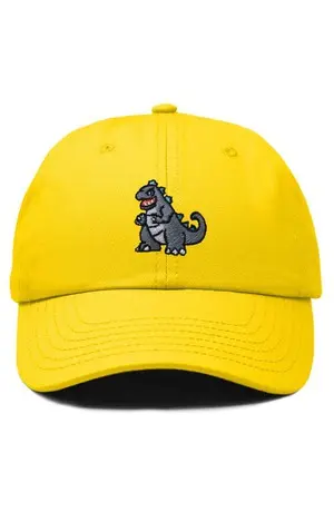 DALIX Dalix Giant Lizard Embroidered Cap Gold