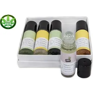 LIZUSH Cbd Essential Oils Roll-on Set With Crystals - None