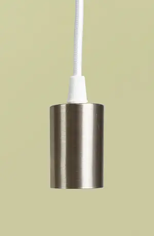 SOLTECH Modern Pendant Light And Socket - White/nickel