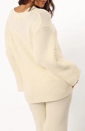 PETAL & PUP Mckinley Cotton Sweater - Cream