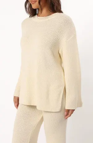 PETAL & PUP Mckinley Cotton Sweater - Cream