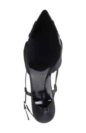 Nina Stella Slingback Pointed Toe Pumps - Black