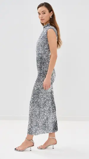 bardot kelso velvet sequin maxi dress BARDOT Kelso Velvet Sequin Maxi Dress