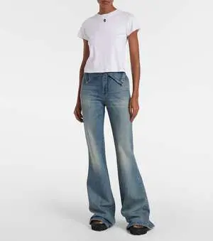 Alexander McQueen Skull Cropped T-shirt