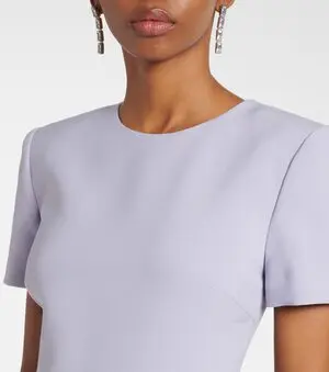 Roland Mouret Peplum Crêpe Midi Dress