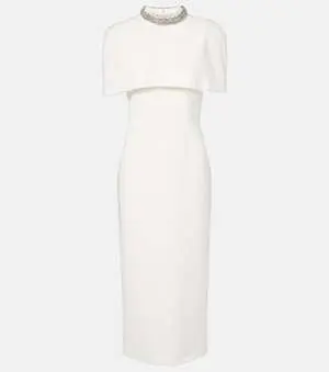 Roland Mouret Embellished Crêpe Cocktail Dress