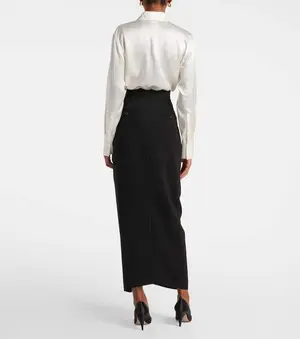 Max Mara Ridente Pleated Maxi Skirt