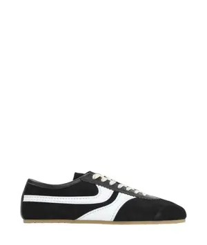 Dries Van Noten Leather And Suede Sneakers - Black