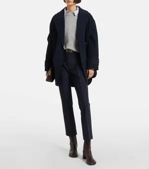Max Mara Fatina Cropped Straight Pants - Black