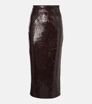 Roland Mouret Sequined Midi Skirt