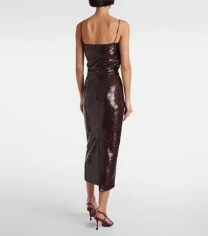 Roland Mouret Sequined Midi Skirt