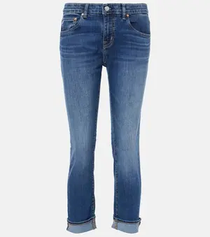 Ag Ex-boyfriend Cropped Jeans - Blue