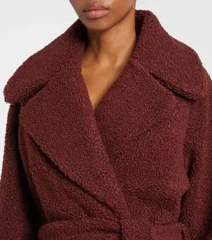Varley Vermont Faux Shearling Wrap Coat