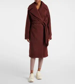 Varley Vermont Faux Shearling Wrap Coat