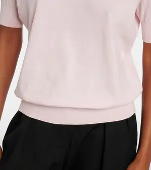 JIL SANDER Cotton Crewneck Sweater - Pink