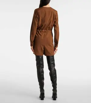 Max Mara Maine Wool Gabardine Playsuit