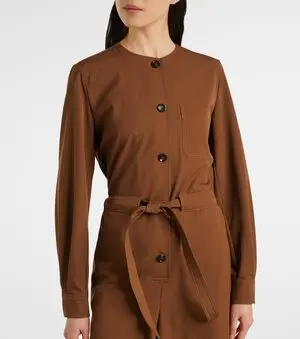 Max Mara Maine Wool Gabardine Playsuit