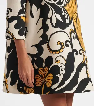 La DoubleJ Artemis Floral Wool-blend Minidress