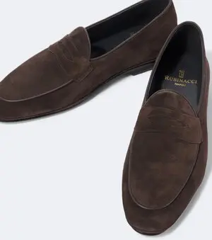 Rubinacci Suede Loafers - Brown