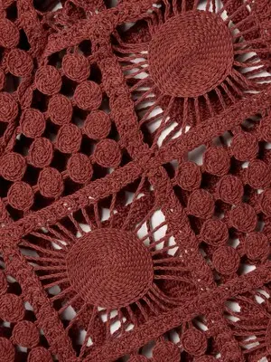 SARA CRISTINA Playa Crocheted Cotton Pants