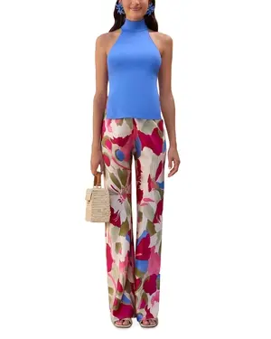 Open Back Halter Neck Blouses