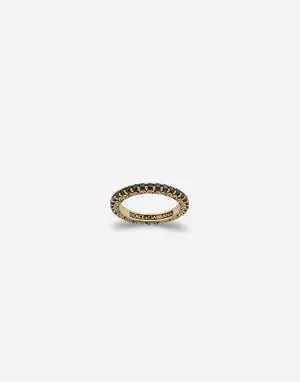 Dolce & Gabbana Yellow Ring With Black Sapphires - Gold