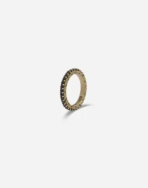 Dolce & Gabbana Yellow Ring With Black Sapphires - Gold