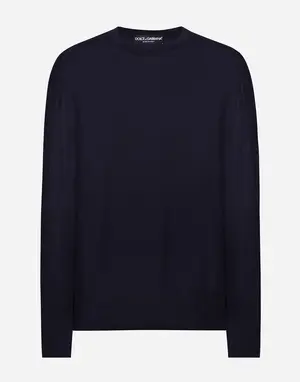 Dolce & Gabbana Silk And Cashmere Sweater - Blue