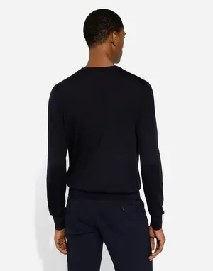 Dolce & Gabbana Silk And Cashmere Sweater - Blue