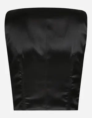 Dolce & Gabbana Single-breasted Silk Duchesse Tuxedo Vest