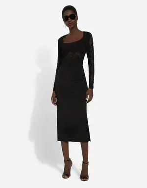 Dolce & Gabbana Viscose Sweater With Lace Inserts