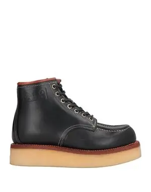 Kenzo Lace-up Leather Ankle Boots