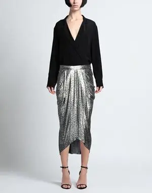 Isabel Marant Étoile Metallic Flared Midi Skirt