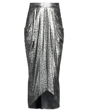 Isabel Marant Étoile Metallic Flared Midi Skirt - Silver