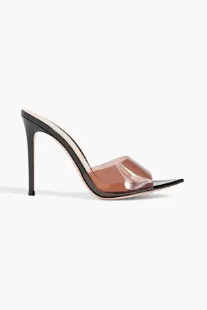 GIANVITO ROSSI Gianvito Rossi Elle 85 PVC Mules - Black